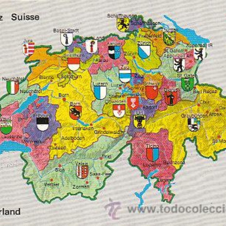 🥇 【 Cantones de Suiza 】 ️