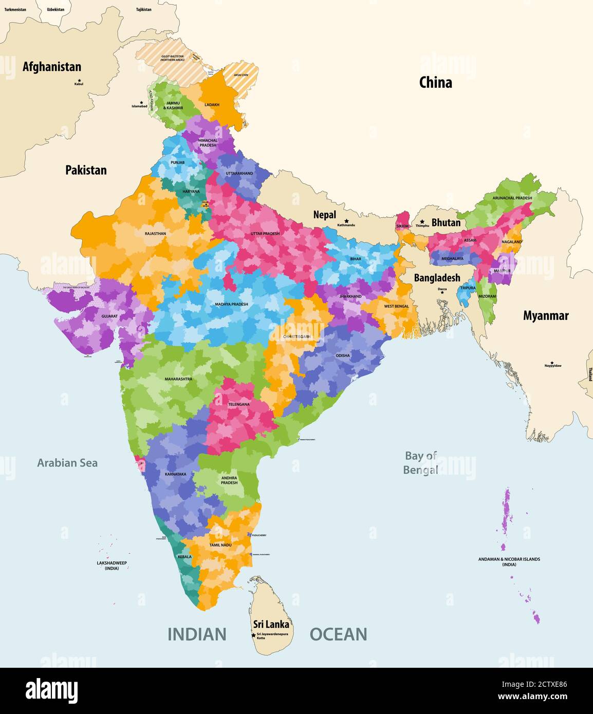 🥇 【 Estados y territorios de India 】 ️
